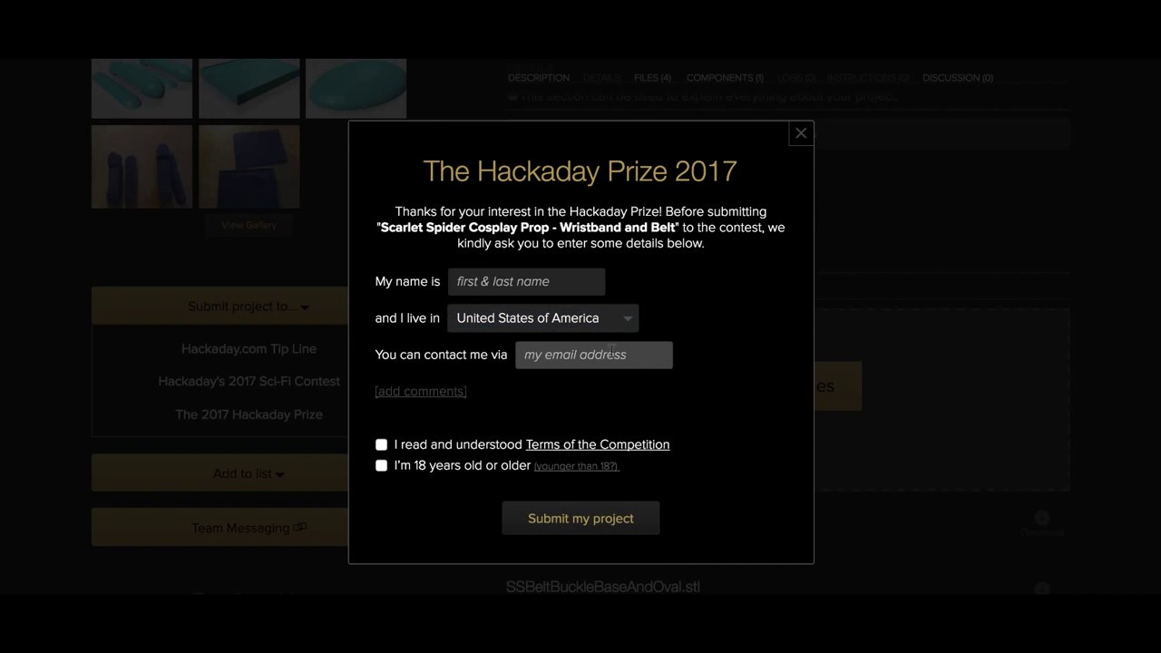 How to Submit an Existing Project to the Hackaday Prize