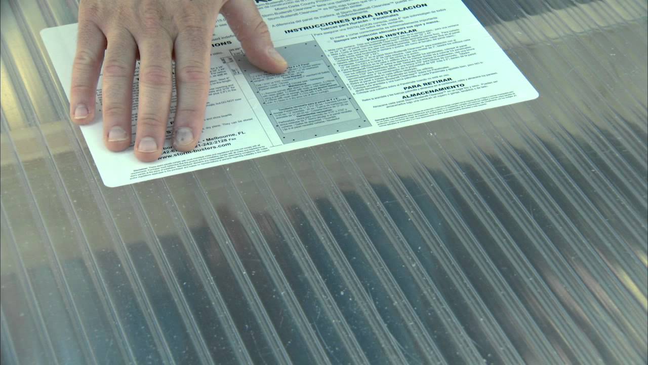 Boarding Windows with Polycarbonate Hurricane Panels - Hurricane Preparedness