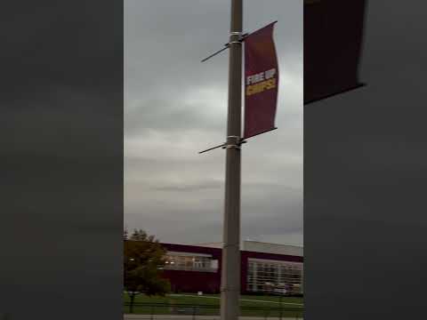 ELEVATED storm with mammatus clouds moves through CMU in Mount Pleasant, MI | November 6, 2023