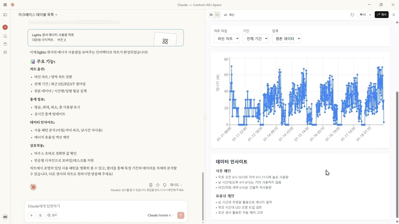 클로드 마크베이스 MCP 시연 화면