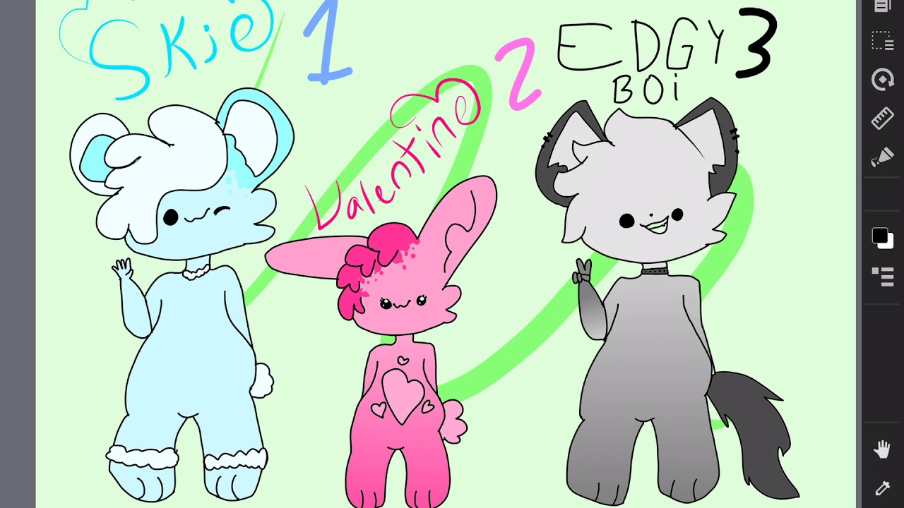 Yayyy first free adoptables (Closed)