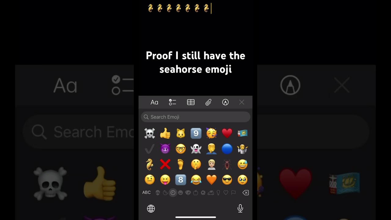 I have the seahorse emoji! #emoji