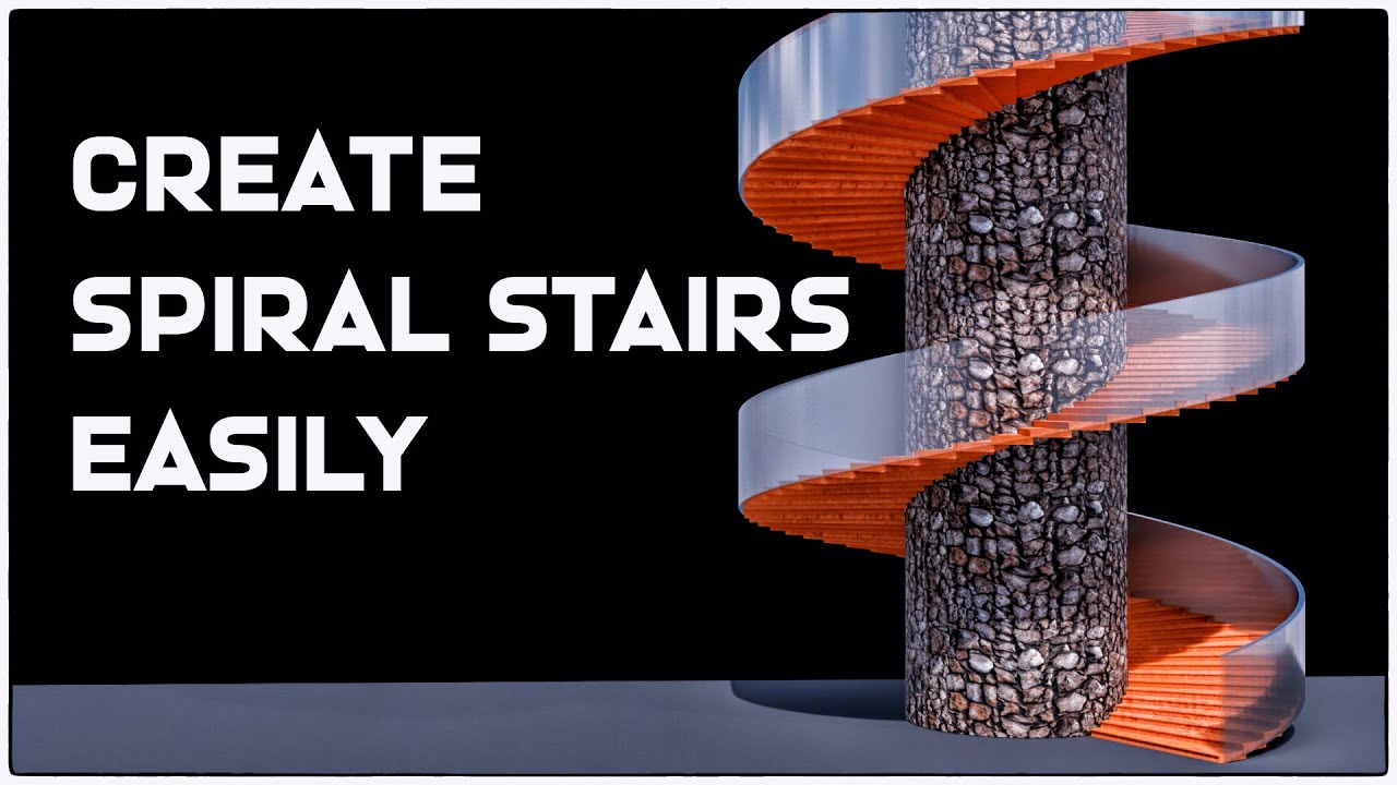 Create Spiral Stairs Easily | Blender 3.6 Beginner tutorial