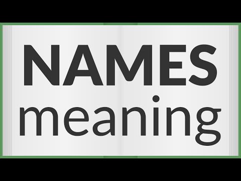 Names | meaning of Names