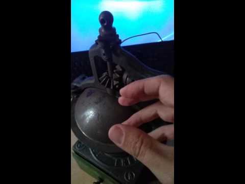 Antique Peugeot hand crank coffee grinder!