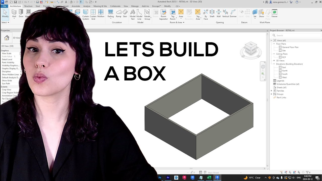 Revit - Basic Principles of Wall Creation and Editing using Generic Wall Type