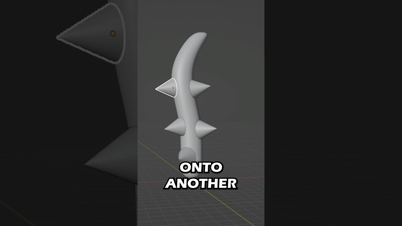 Tip: Snap an Object to a mesh #blender #blender3d #blendertutorial #howto #blendertips