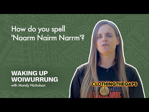 How do you spell 'Naarm Nairm Narrm'?