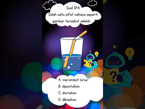 Soal IPA kelas 6 sifat-sifat cahaya 10 #shorts #kelas6 #kelas6sd
