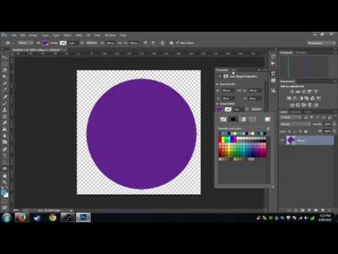 Photoshop Cs6 tutorial: How to make a basic circle