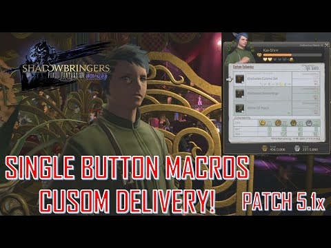 Level 80 Custom Deliveries • 5.1x – FFXIV Crafting Macros by Ashe10