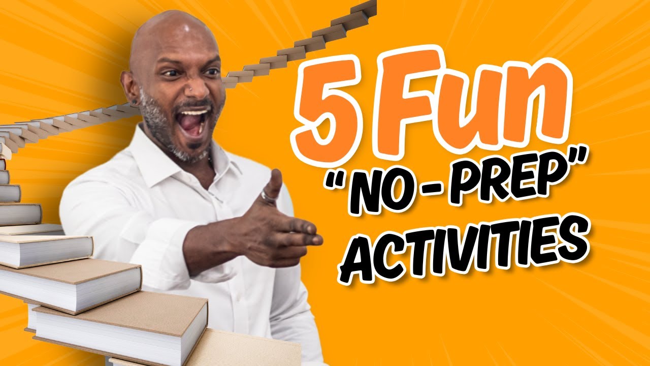 🎒NO PREP? NO PROBLEM! 5 Fun ESL Activities You Can Use Anytime 🧠🎉