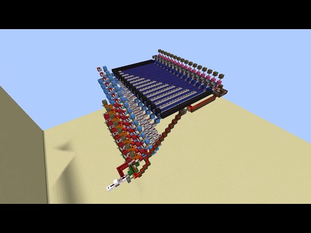 serial 8-bit multiplier (download, work in progress) Minecraft Map