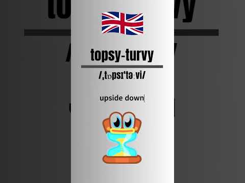 How to Pronounce topsy turvy in English-British Accent  #britishpronounciation #english