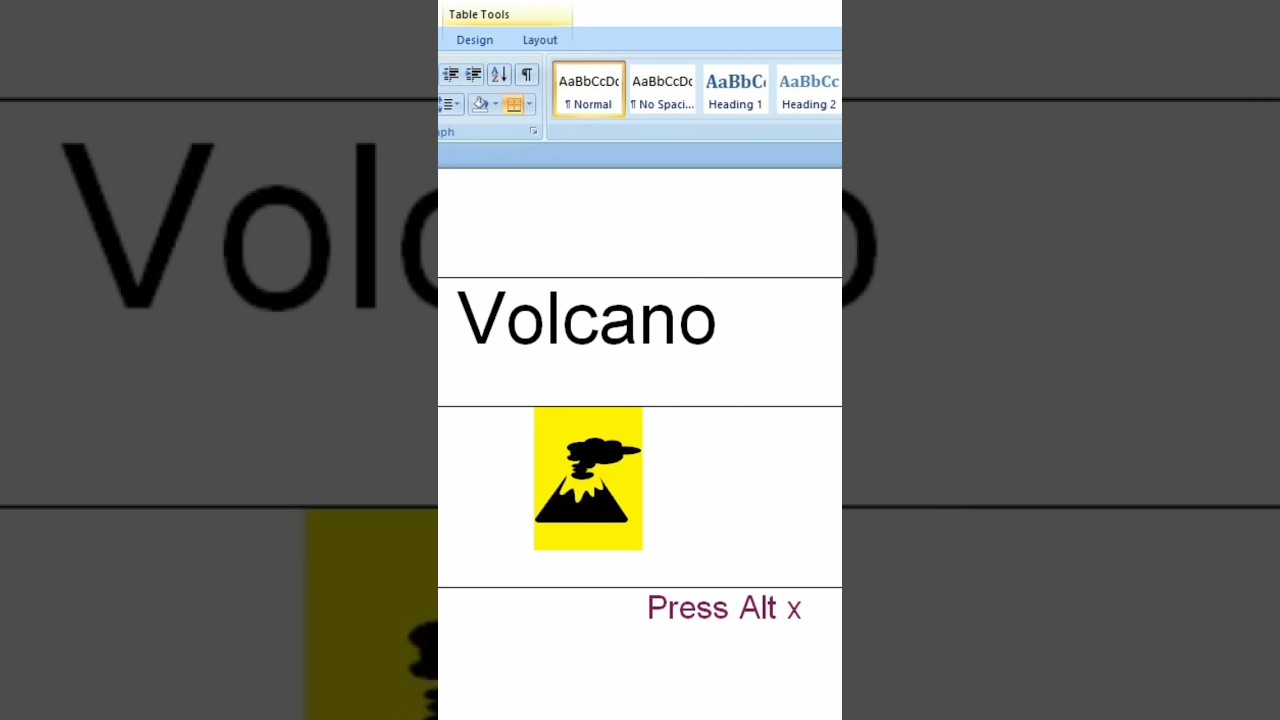 how to insert volcano 🌋 emoji in word.#ytshorts #keyboard #shorts #youtubeshorts #shortcutkeys