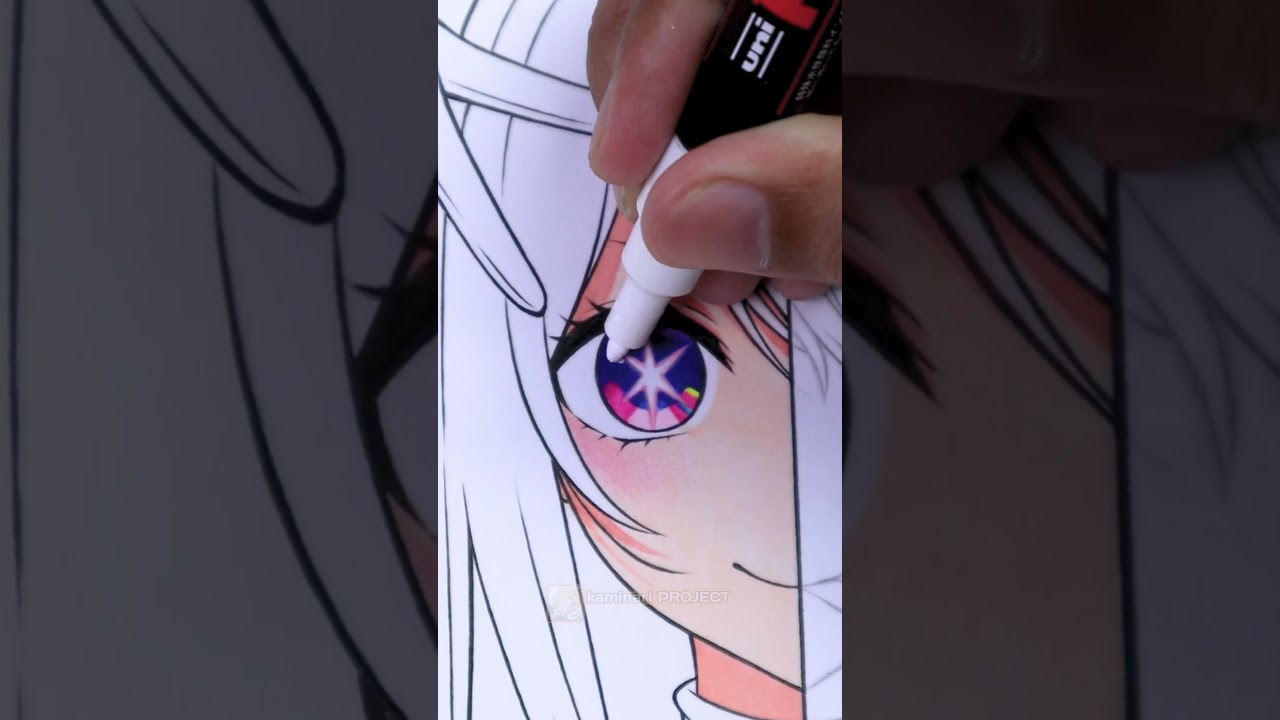 Drawing Ai Hoshino 🤩 1 hour vs 10 hours 😳 || Part 1 #shorts #aihoshino  #oshinoko