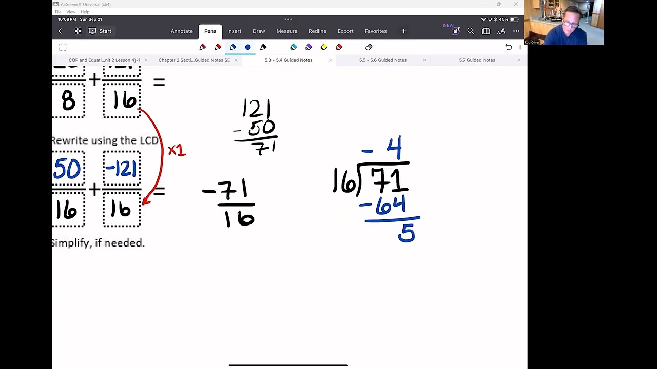 Chapter 5, Section 4 Guided Notes (Math 0461) Pre-Algebra