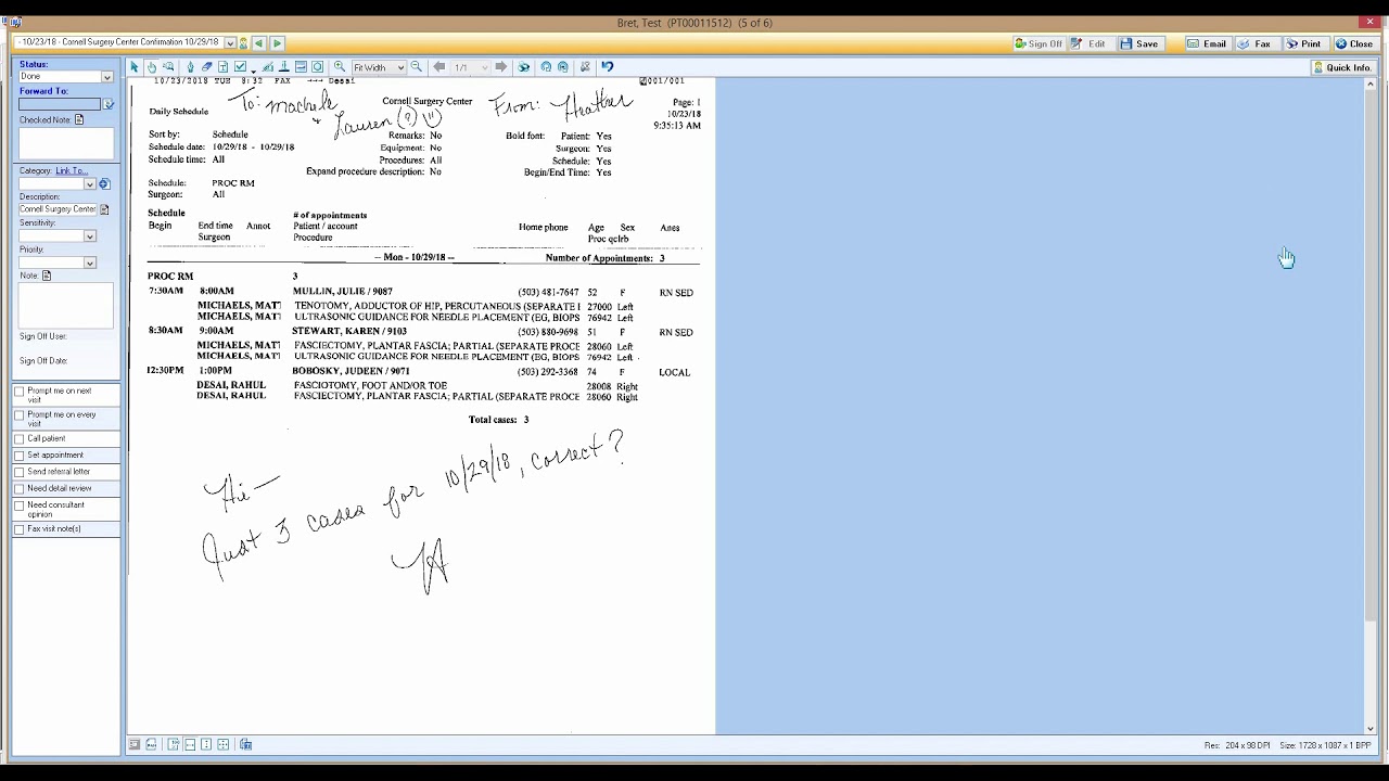 Scribe Training: Basic Chart Note with IMS navigation