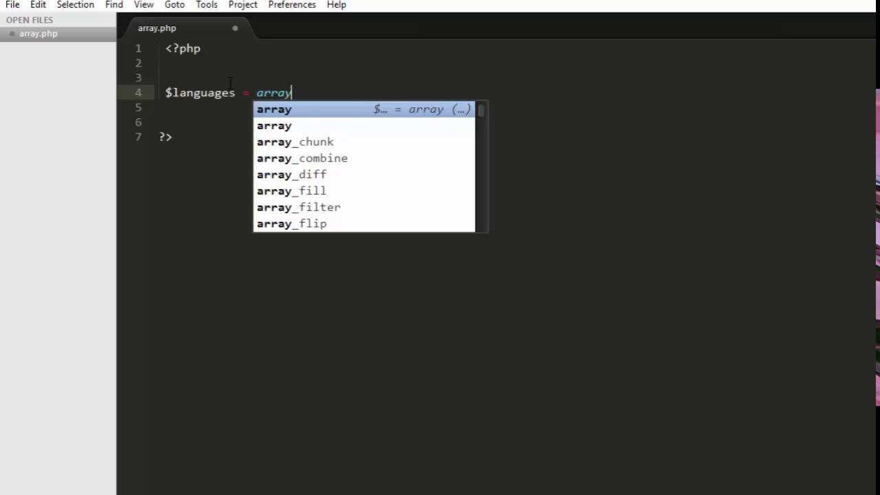 Indexed Array in PHP Beginners Tutorial