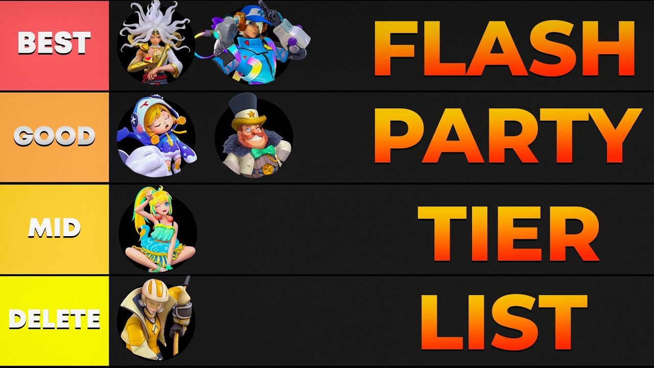 Dreezus' 2025 Flash Party Character Tier List