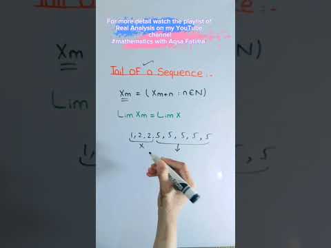 Tail of a sequence definition #mathematics #maths #tricks