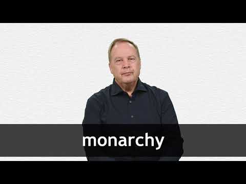 How to pronounce MONARCHY in American English