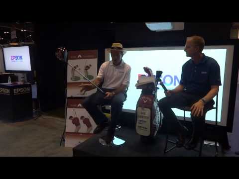 David Leadbetter on the Epson M-Tracer at the PGA Merchandise Show 2015 by Par2Pro