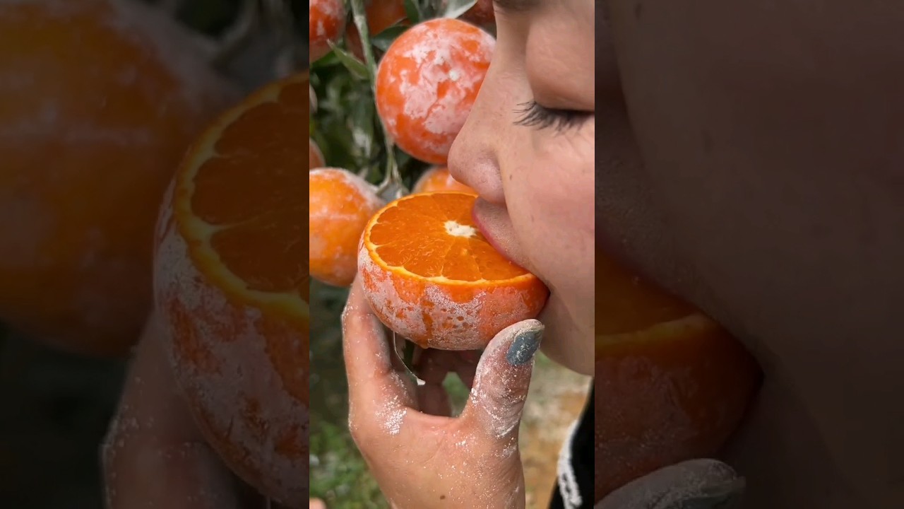 Oh my God, it ate rotten orange