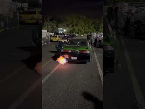 I’m glad he backed up 😅 #cars #jdm #240sx #s14 #car #automobile #flames #2step
