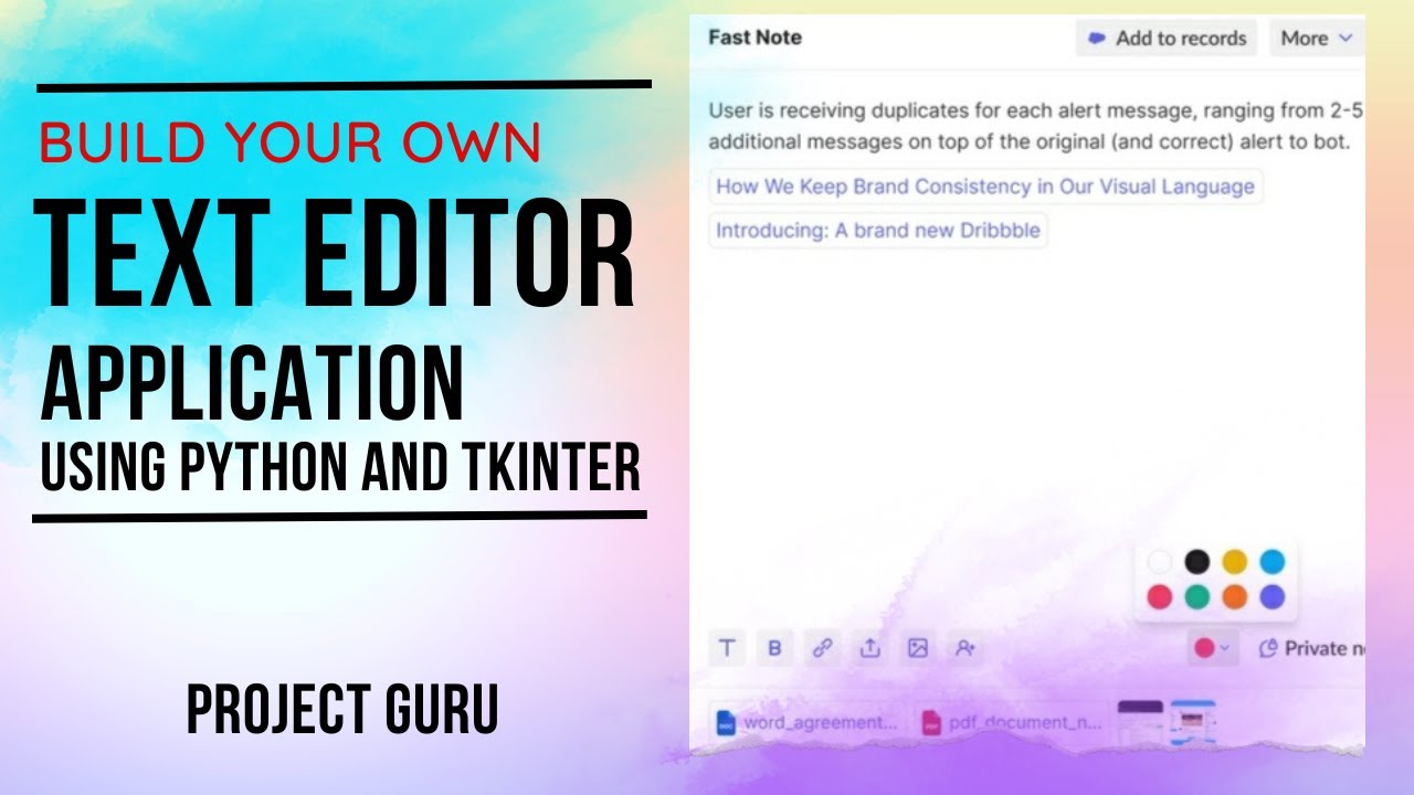 Build a basic Text Editor using Tkinter in Python with source code | Tkinter Python tutorial