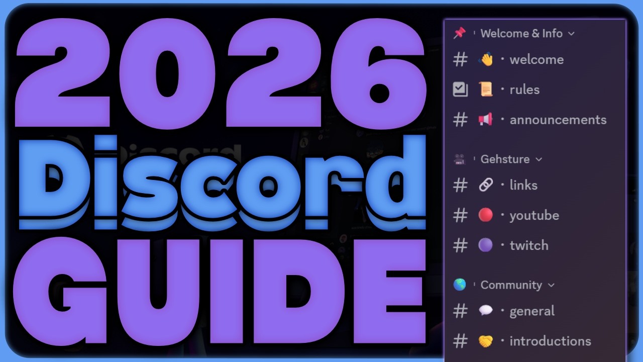 How to Setup a Discord Server 2026 - The ULTIMATE Discord Setup Tutorial WITH Bots!