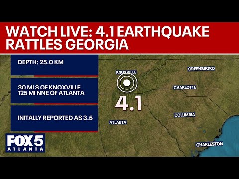 WATCH LIVE: FOX 5 NEWS NOW - Earthquake rattles Georgia, Southeast