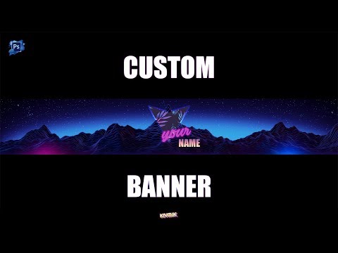 YOUTUBE BANNER: Free Photoshop  | Banner Template: Retro Style Design / How To Make [2018]