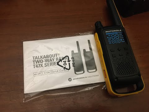 Let's read the Manual Talkabout Motorola T470 Two Way Radio