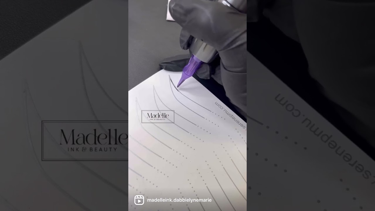 How to shade Ombré Powder brows on latex skin ASMR