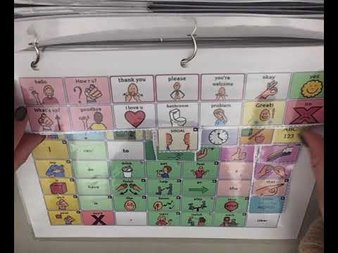 Core vocabulary flip book demo