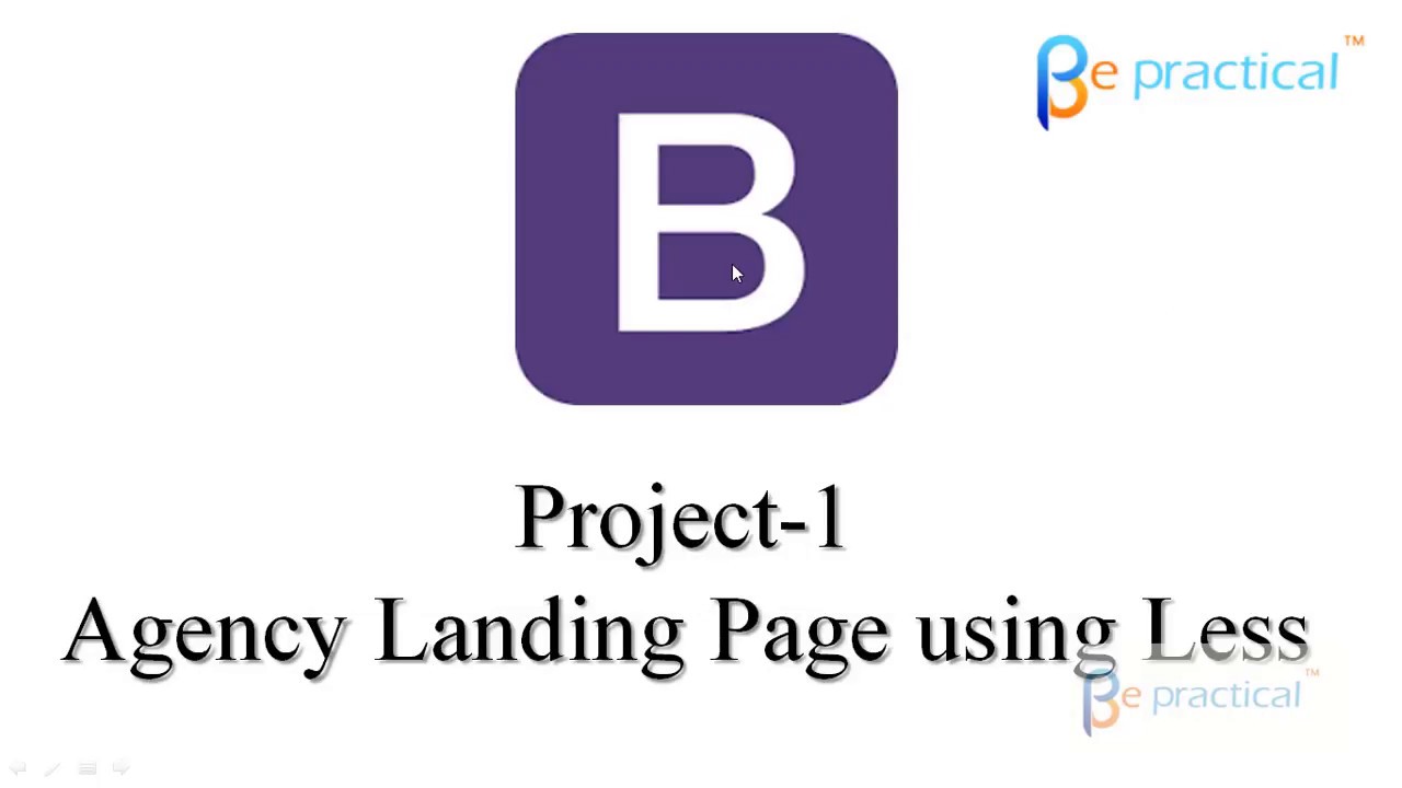 Be-practical :Agency landing page using Less