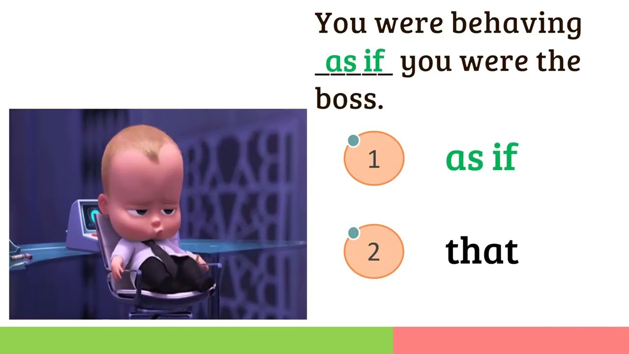 Conjunctions Quiz - Subordinating Conjunction