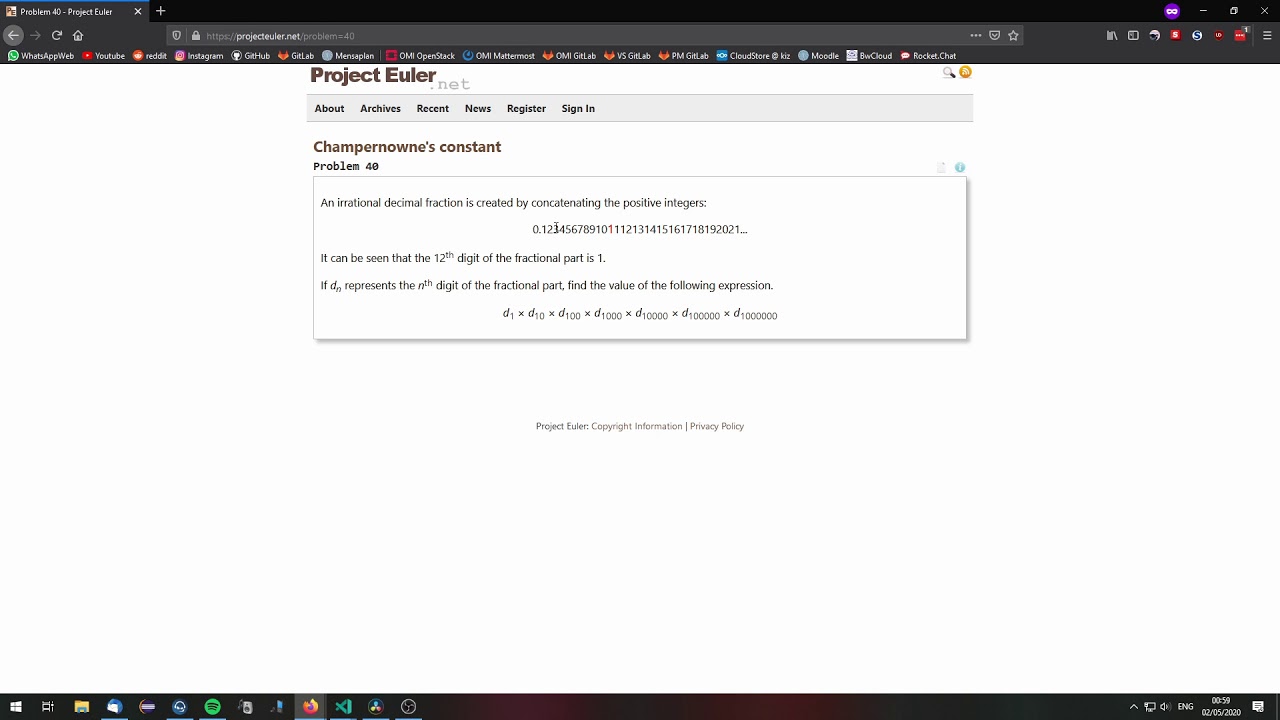 Project Euler Problem 40 in Haskell