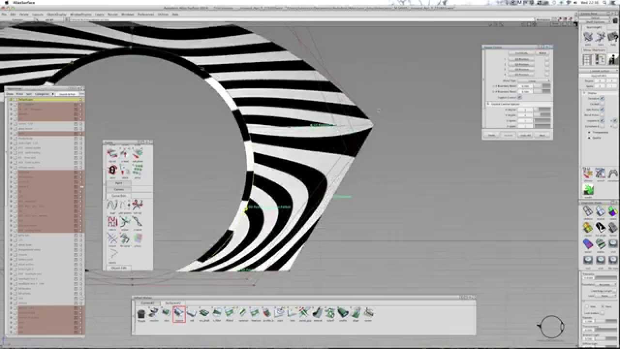 Alias Automotive Tutorial - Creating surfaces