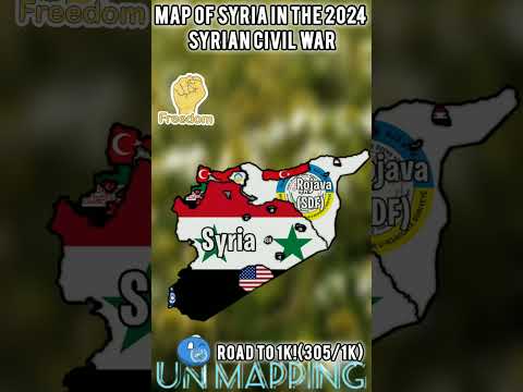 map of syria in 2024 Syrian civil war#countryballs#mapping#mapper#information#iraq#civilwar#map#info