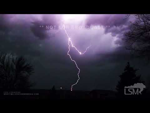 04-16-2024 Rapid City, SD - Storm Timelapse and Prolific Lightning
