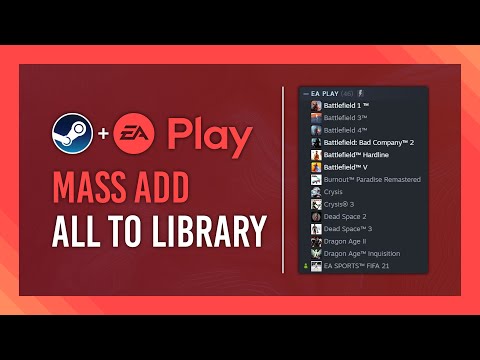 EA Play: Add all games to your Steam Library List | Automatic | Requires EA Play on Steam