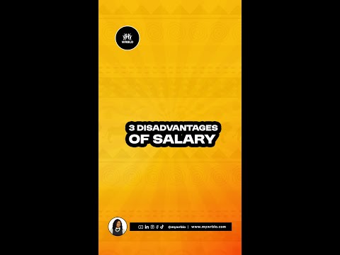 3 Disadvantages of a Salary #salary #salarydisadvantages #financialfreedom
