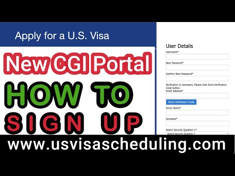 ✌New USA visa CGI Portal - How to Signup and Login // www.usvisascheduling.com // Step by Step