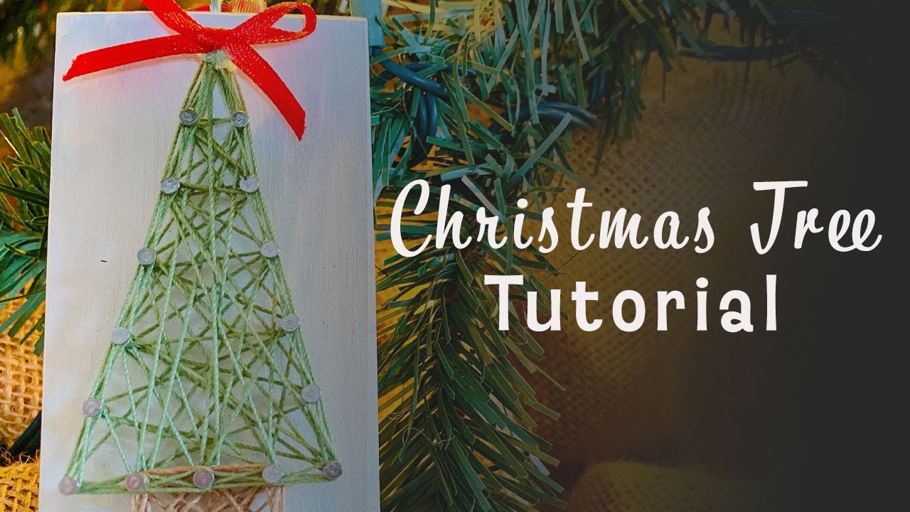 Christmas Tree String Art Tutorial