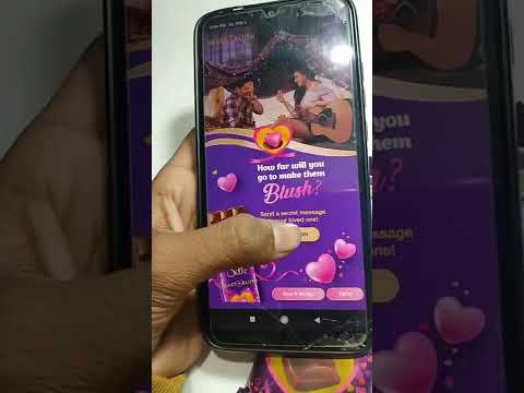 How to Scan the the QR code on Dairy milk silk pack? #valentin #valentinday