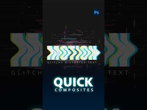 Glitchy Distorted Text in Adobe Photoshop