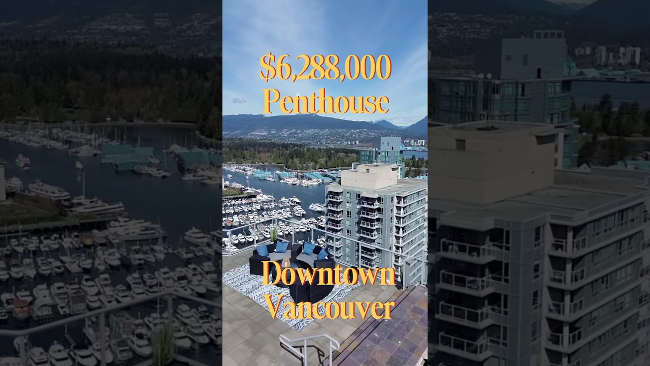$6.3M Penthouse in Vancouver! 2901 1228 W Hastings #vancouverrealestate  Listed Jack Liu RE/MAX