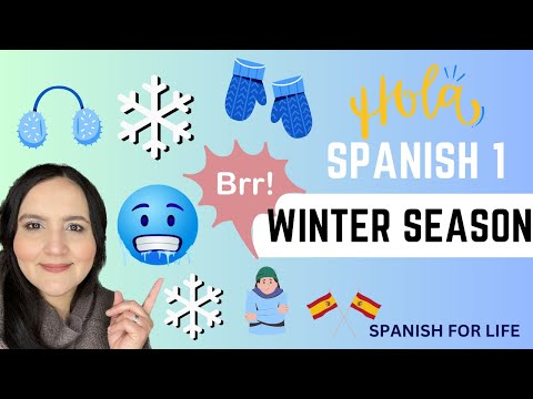 WINTER VOCABULARY IN SPANISH/ #learnspanish #winter #winterseason #spanishforbeginners